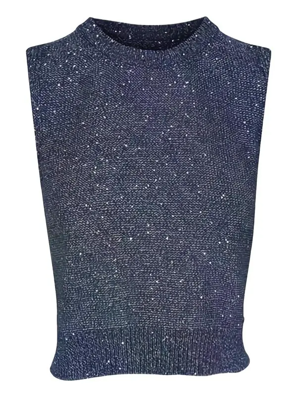 Akris Sequin-embellished Top - Blue