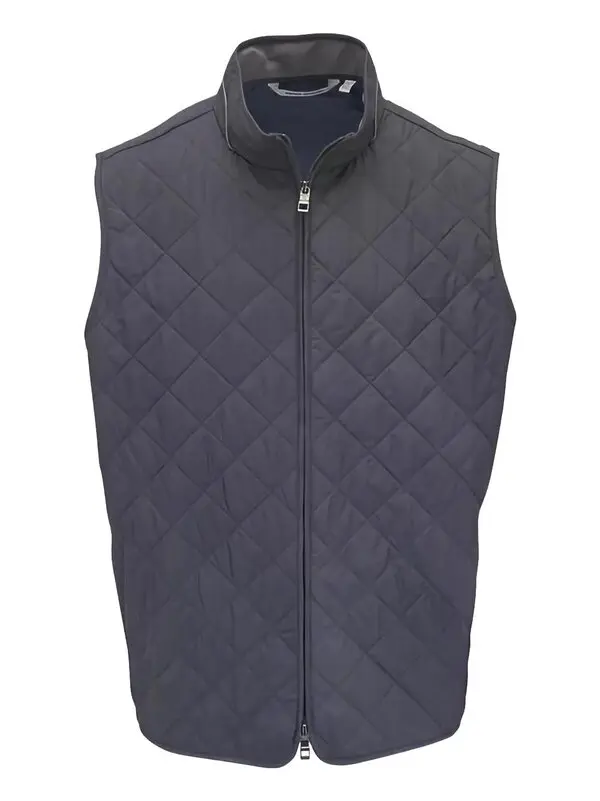 Peter Millar Essex Quilted Vest - Grey