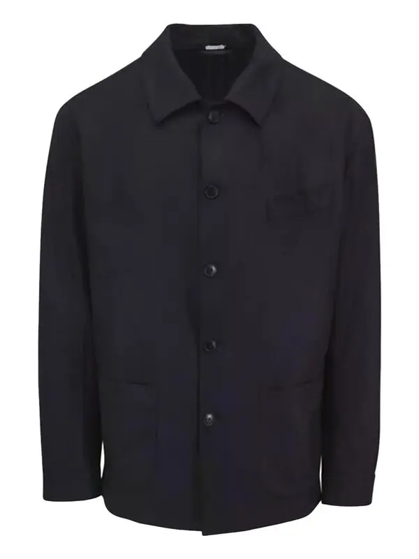 ATELIER MUNRO Buttoned Shirt Jacket - Blue