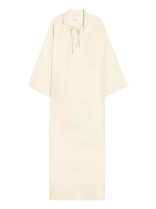 Lisa Marie Fernandez Tie-neck Tunic Caftan - Neutrals
