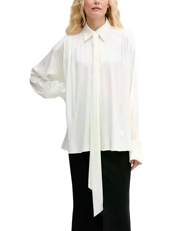 ANIYE BY Bonny Tie-neck Shirt - White