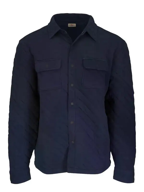 Faherty Brand Quilted Pocket Jacket - Blue