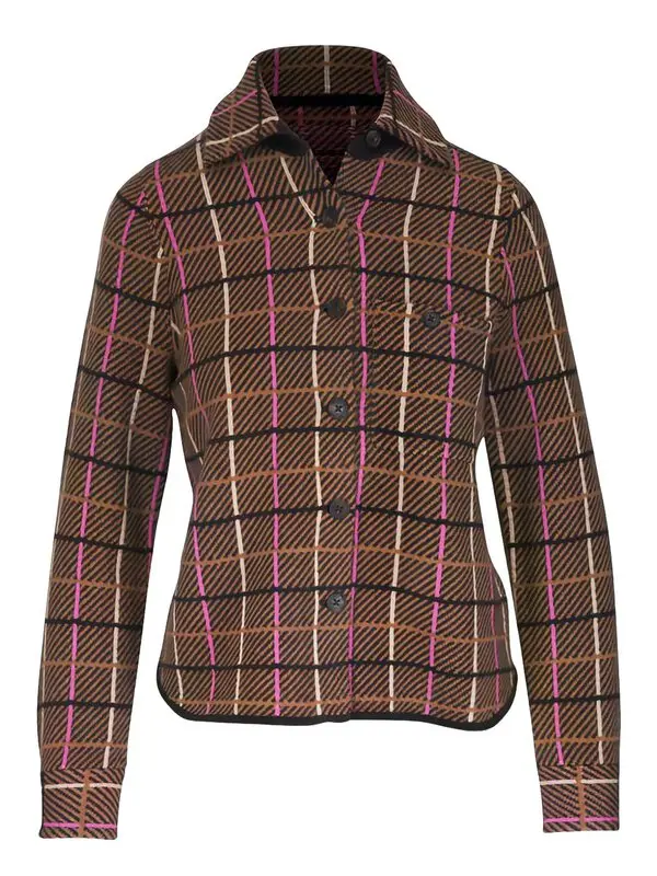 Guest In Residence Checked Buttoned Shirt - Brown
