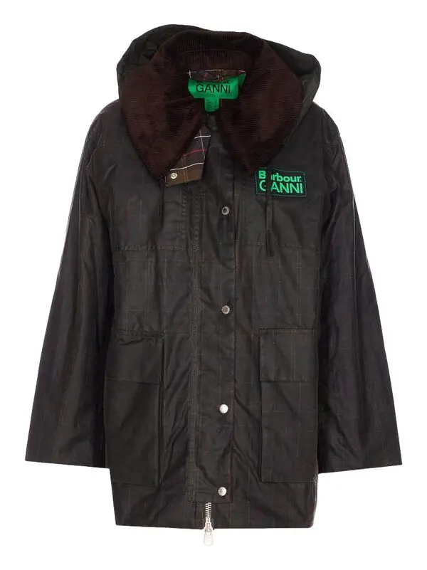 BARBOUR X GANNI Classic Tartan Jacket - Black