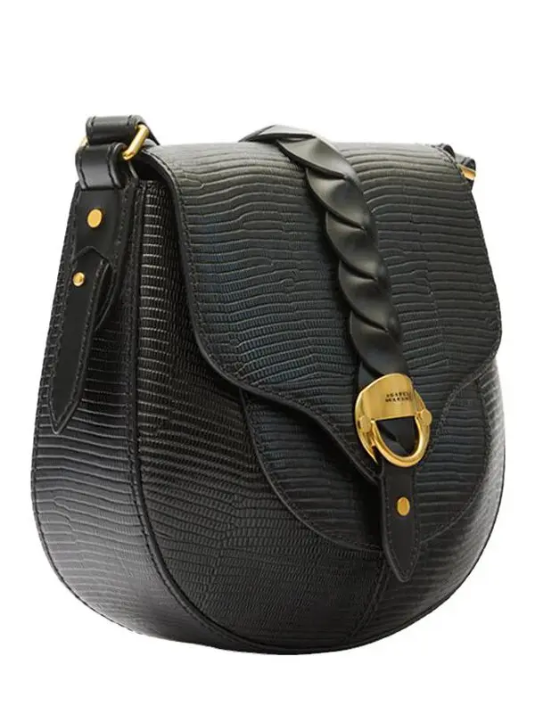 Isabel Marant Altay Small Python Effect Bag - Black