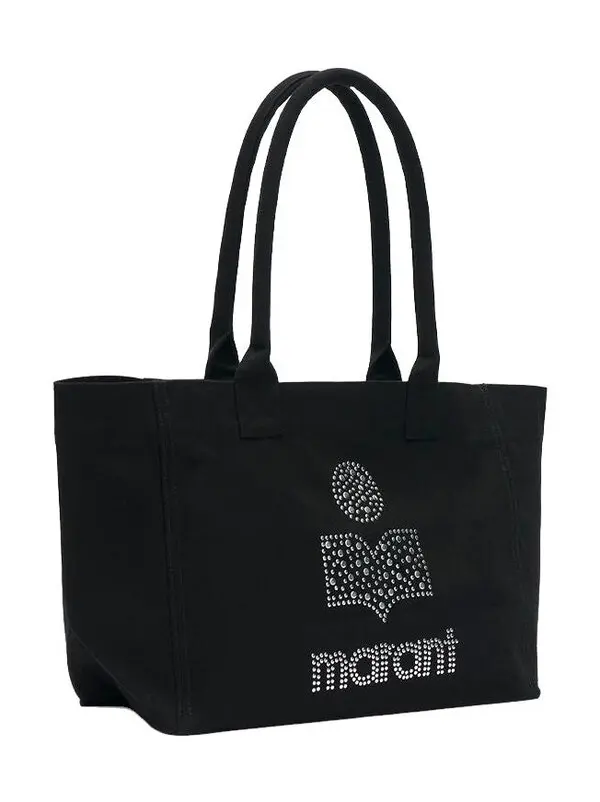 Isabel Marant Yenky Zipped Glitter Tote - Black
