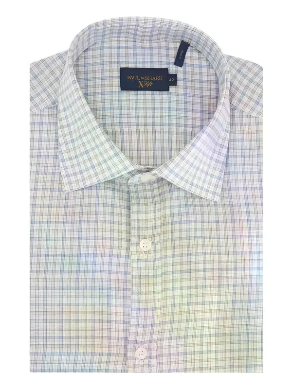 Paul & Shark X-soft Checked-pattern Shirt - White