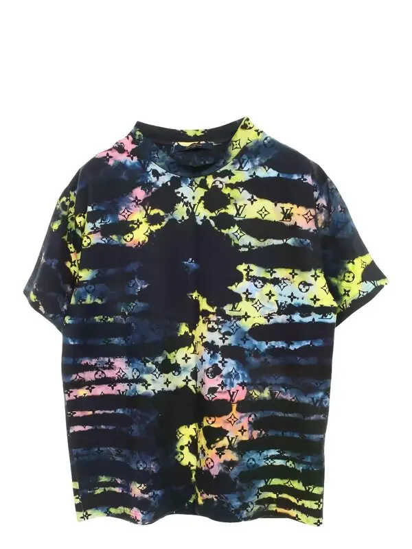 LOUIS VUITTON 2010s Monogram Tie-dye T-shirt - Black