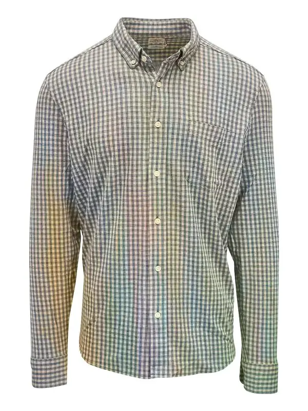 Faherty Brand Checked Shirt - Grey