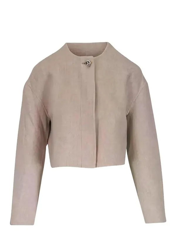 Veronica Beard Buttoned Cropped Jacket - Neutrals