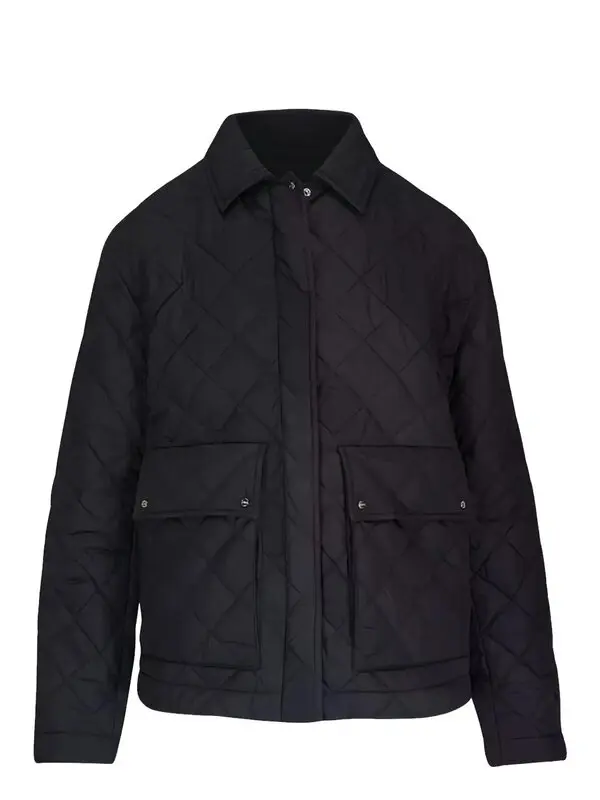 Herno Quilted Jacket With Pockets - Black