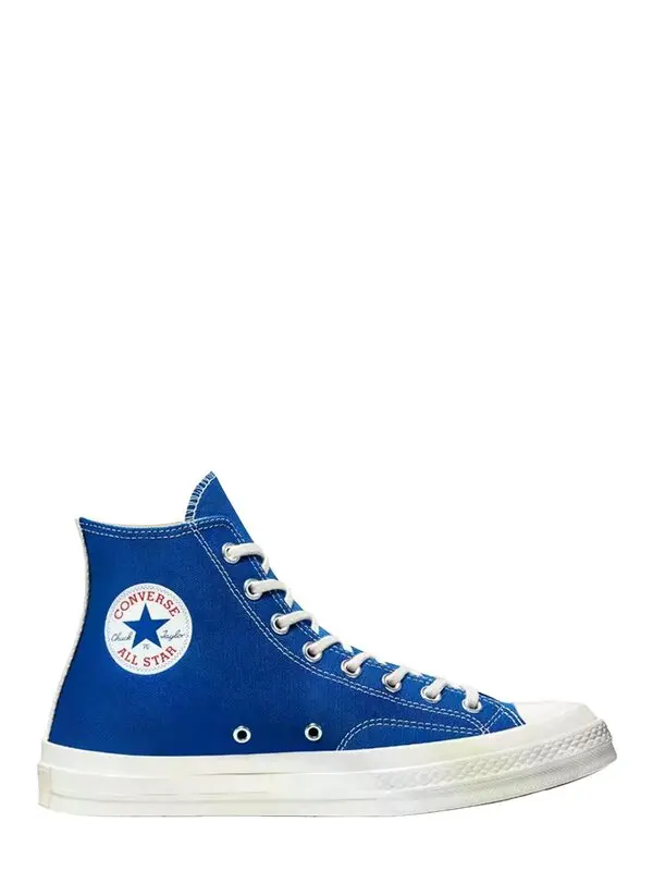 Play Comme Des Garcon X Converse Logo High-top Sneakers - Blue