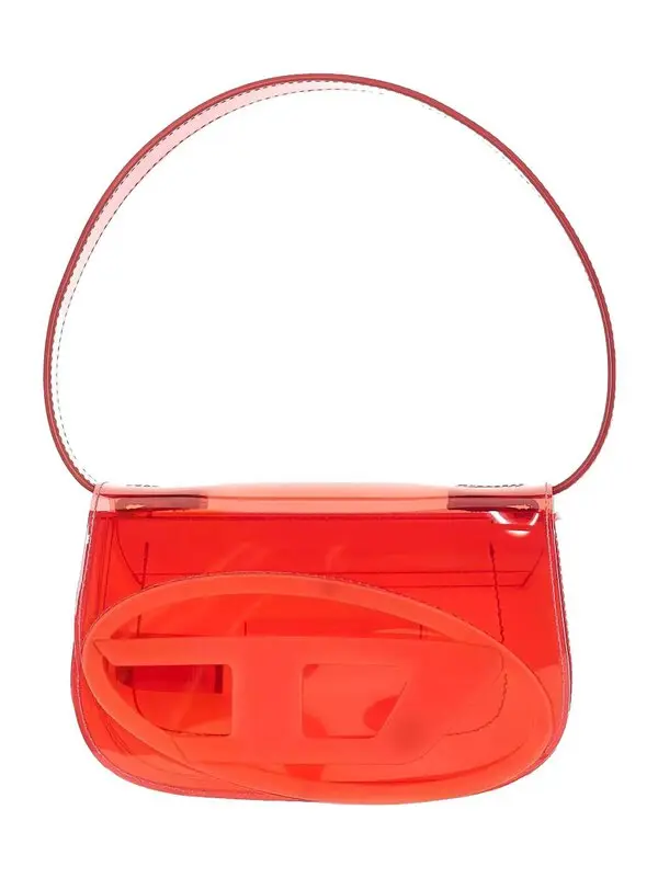DIESEL® 1dr Logo-plaque Shoulder Bag - Red