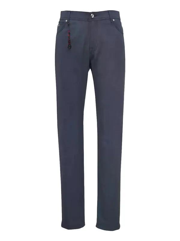 Marco Pescarolo Belt-loop Five-pocket Trousers - Blue