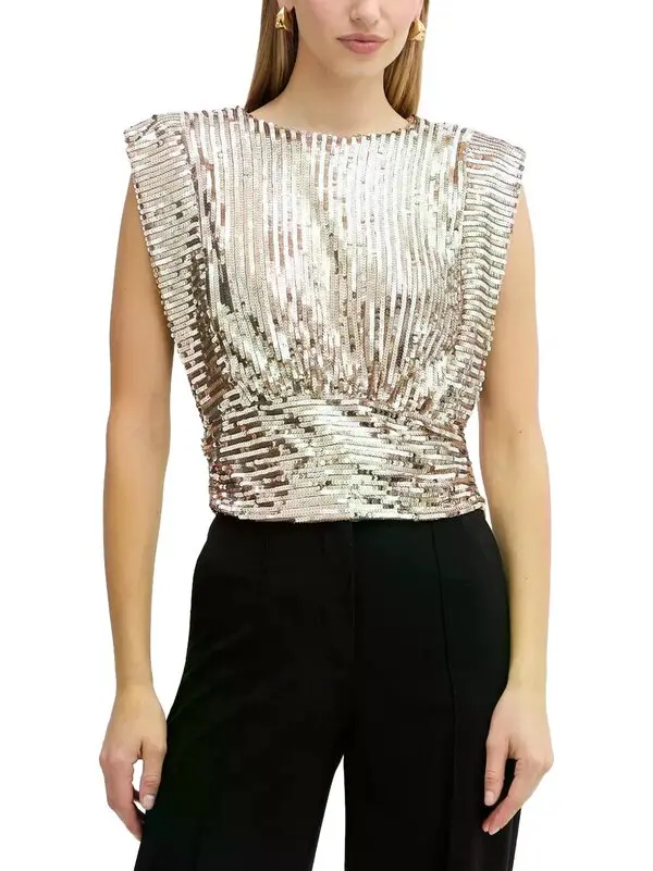 BOSS Illana Sleeveless Top - Gold