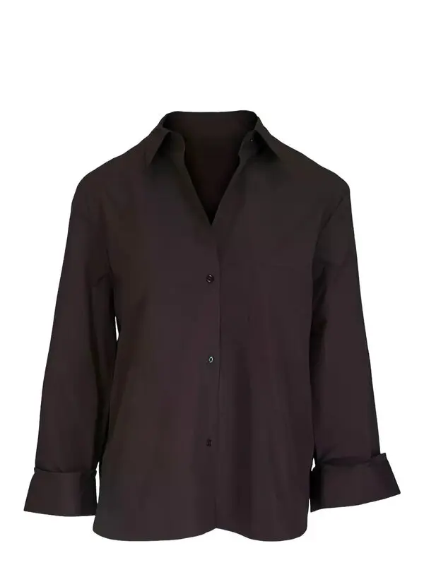 TWP Next Morning Pocket Shirt - Brown