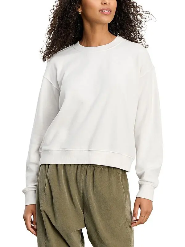 Velvet By Graham & Spencer Long Sleeve Crewneck Sweatshirt - Beach