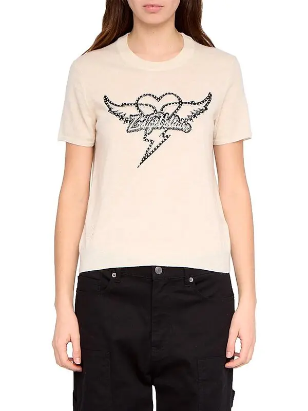 Zadig&Voltaire Idal Cashmere Sweater - Eggshell