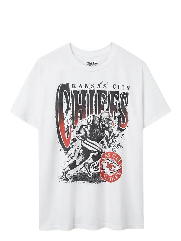 Junk Food Clothing Nfl Kansas City Chiefs Rushing T-shirt - White