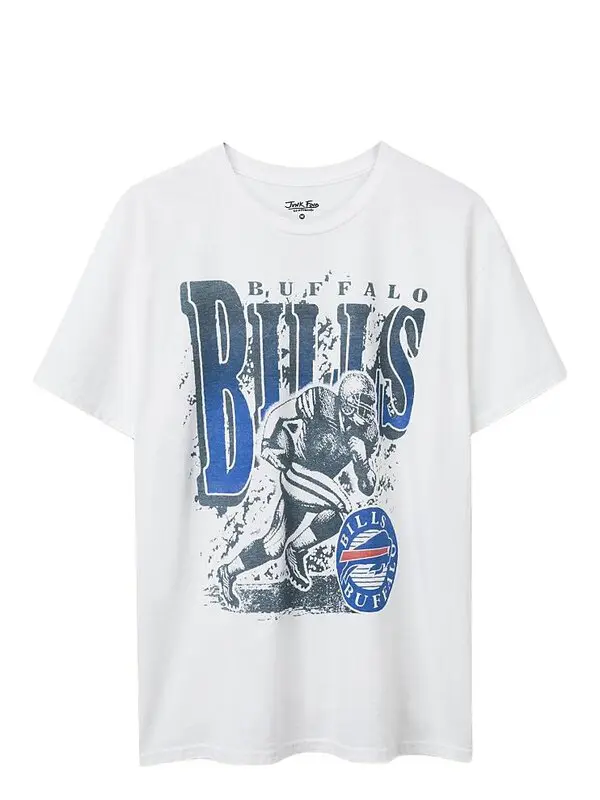 Junk Food Clothing Nfl Buffalo Bills Rushing Tee - White