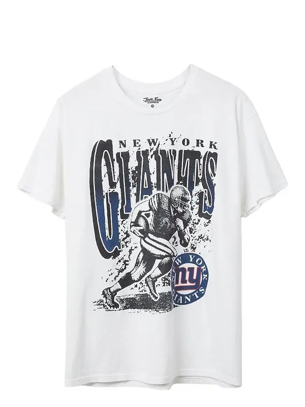 Junk Food Clothing Nfl New York Giants Rushing Tee - White