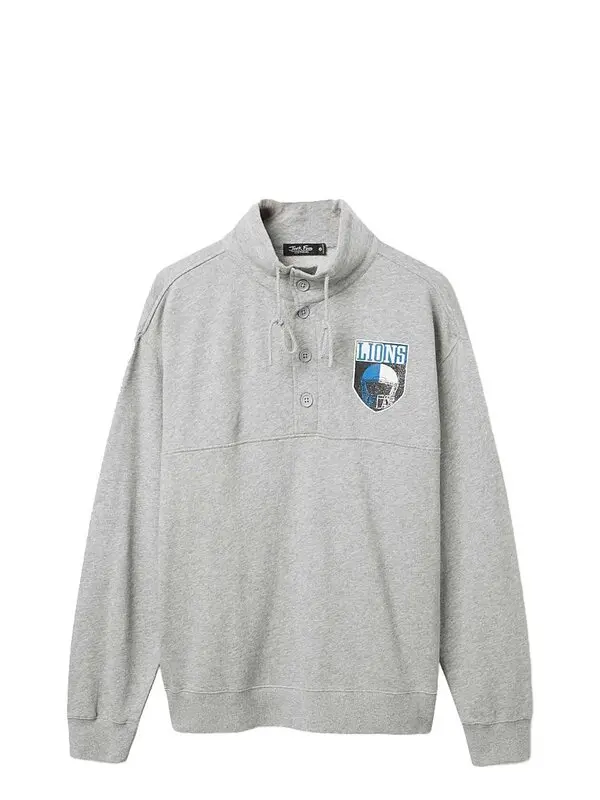Junk Food Clothing Nfl Detroit Lions Slant Fleece - Heather Grey