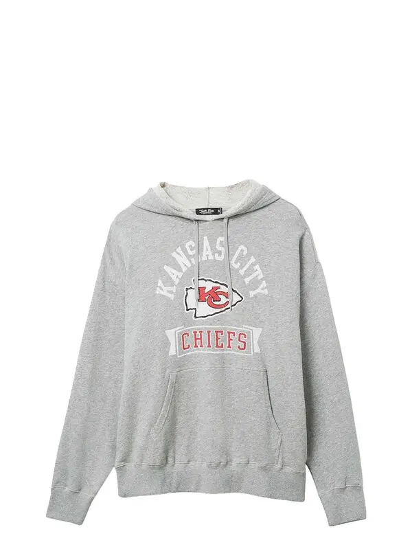 Junk Food Clothing Nfl Kansas City Chiefs Scrimmage Hoodie - Heather Grey