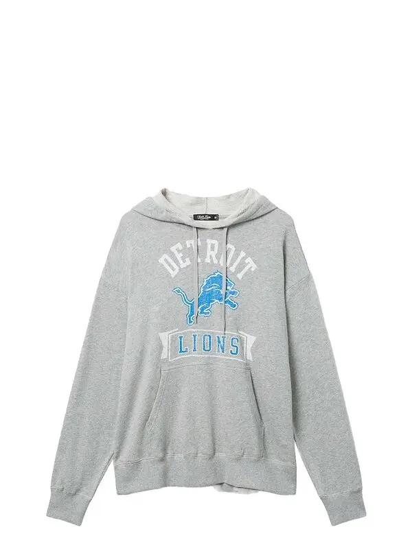 Junk Food Clothing Nfl Detroit Lions Scrimmage Hoodie - Heather Grey