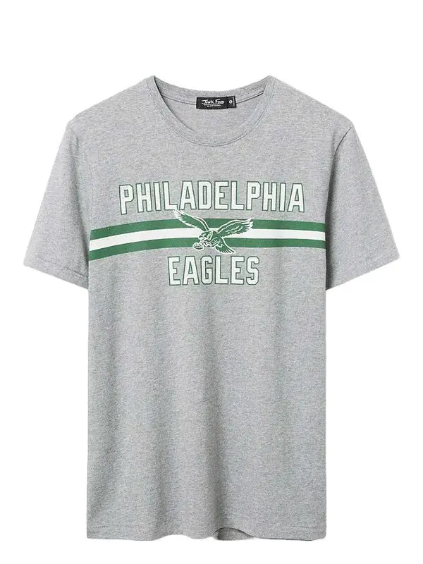 Junk Food Clothing Nfl Philadelphia Eagles Lineman Tee - Heather Grey