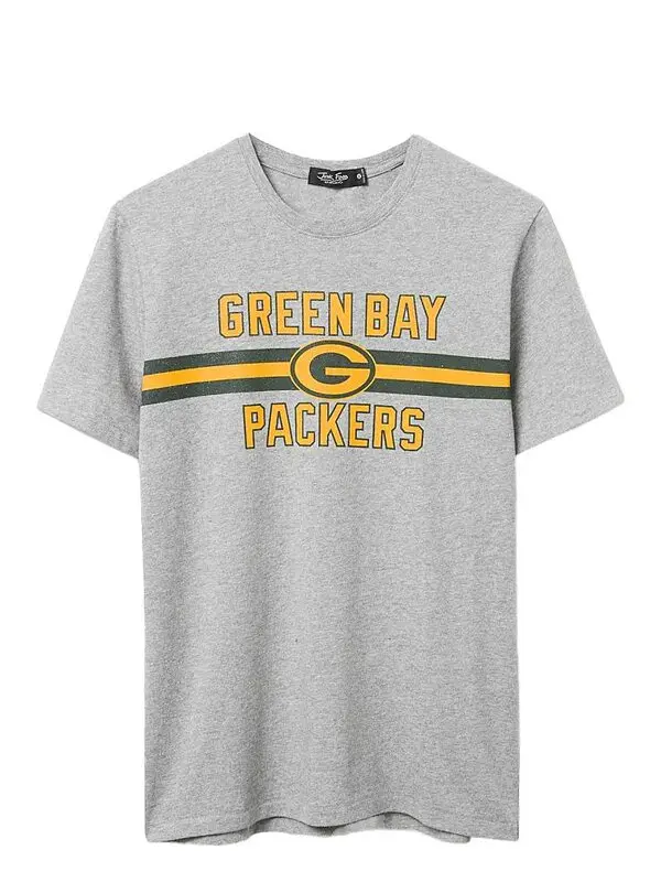 Junk Food Clothing Nfl Green Bay Packers Lineman Tee - Heather Grey