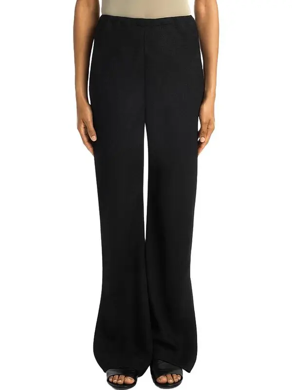Wardrobe.NYC Crepe Bias Cut Pants - Black