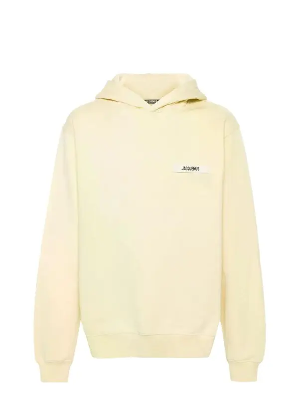 Jacquemus Le Hoodie Gros Grain Top - Neutrals