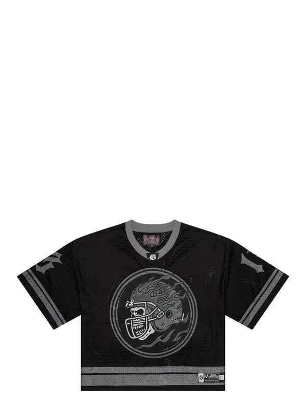 GODSPEED Graphic Print Cropped T-shirt - Black