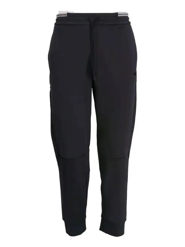 BOSS Drawstring-waist Cuffed Track Pants - Blue