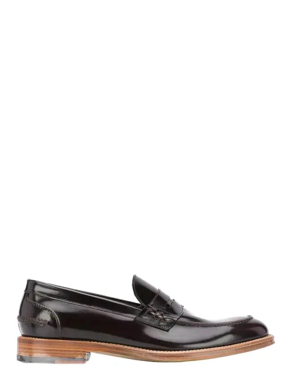 DELL'OGLIO Leather Loafers - Brown