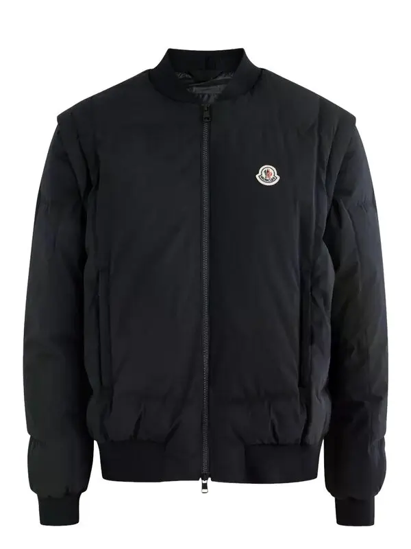Moncler Taku Logo-patch Bomber Jacket - Blue