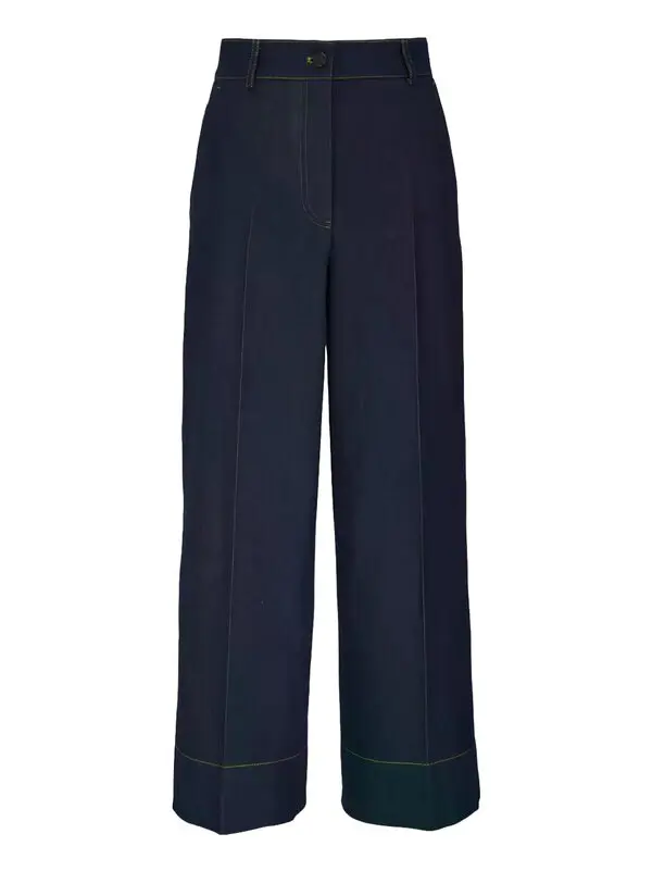Akris Contrast-stitching Jeans - Blue