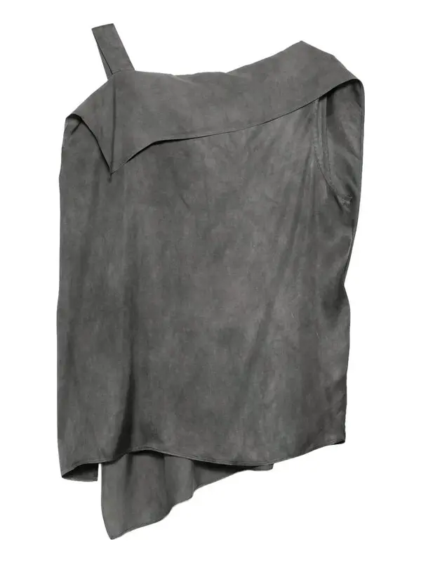 Christian Wijnants One-shoulder Sleeveless Top - Grey