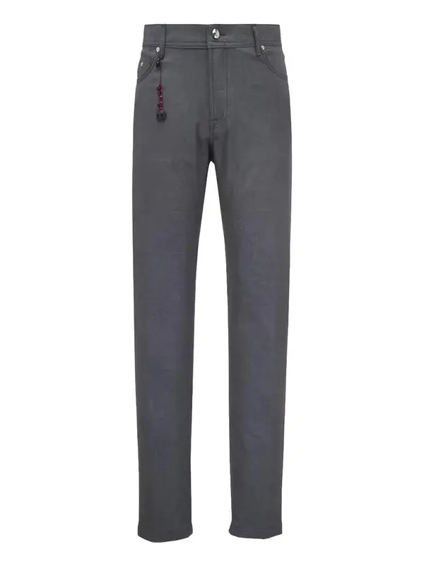 Marco Pescarolo Straight Leg Trousers - Grey