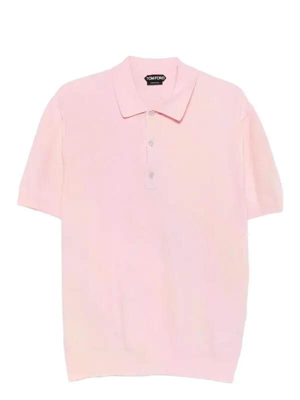 TOM FORD Fine-knit Polo Shirt - Pink