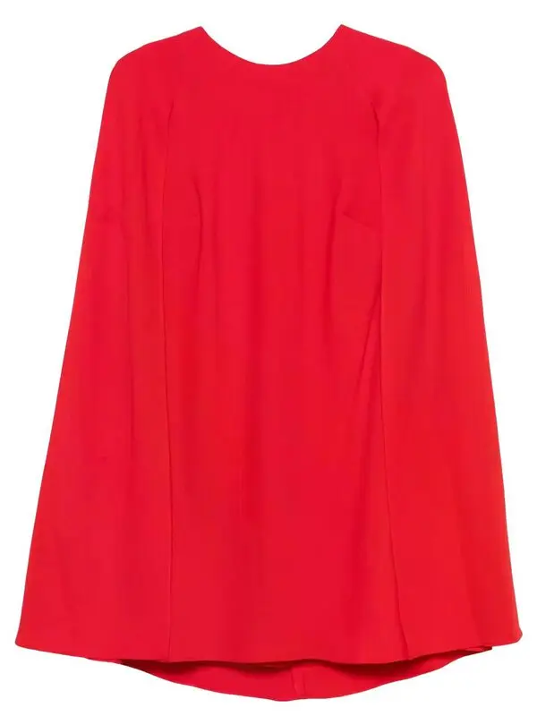 Roland Mouret Cape Sleeve Dress - Red