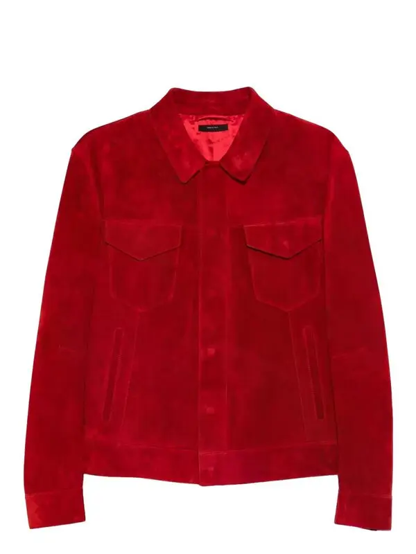 TOM FORD Patch-pocket Jacket - Red
