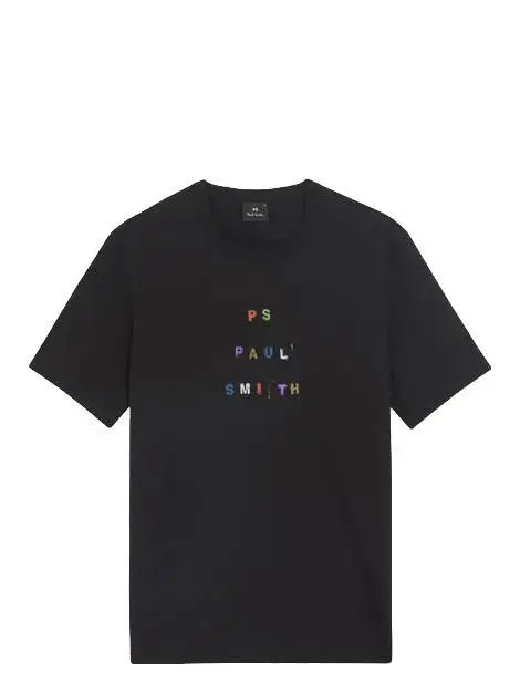 Paul Smith Stencil Print T-shirt - Black