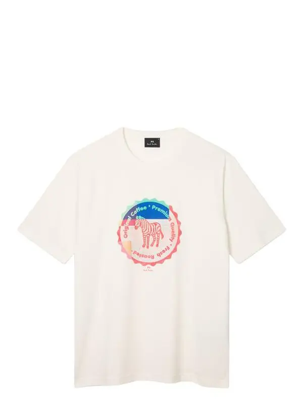 Paul Smith Regular-fit 'zebra Bottle Top' T-shirt - White