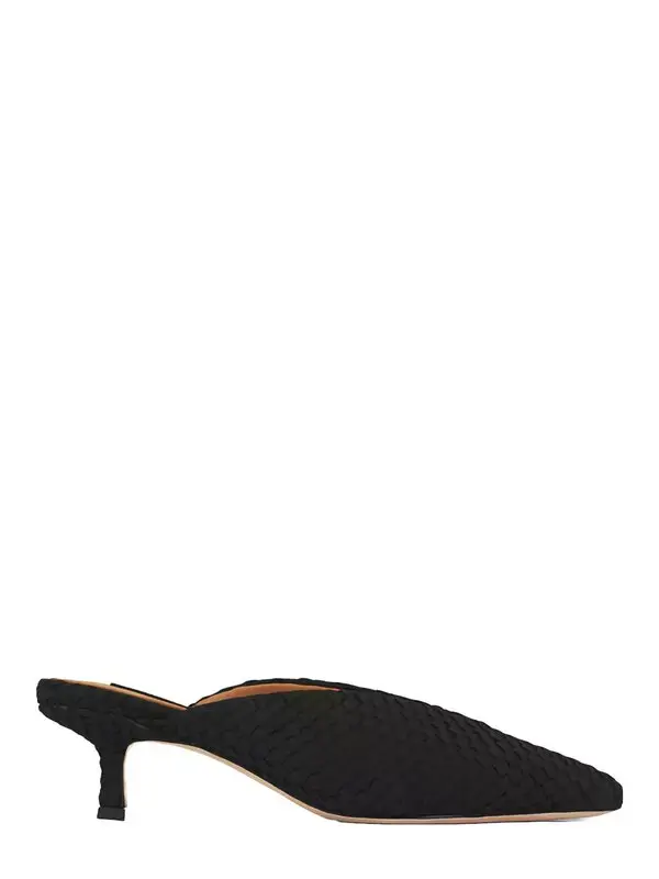 NAGHEDI Point-toe Mules - Black