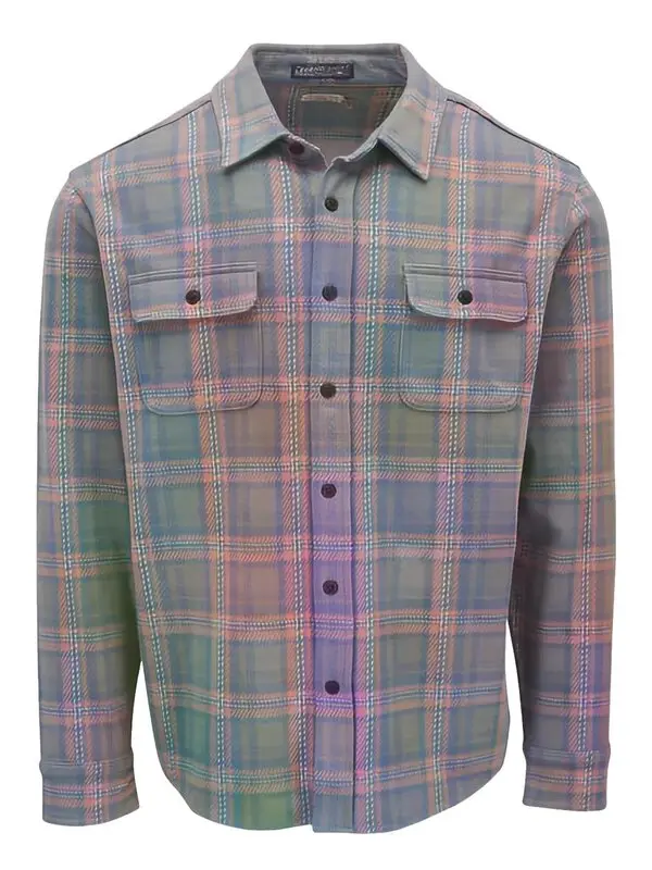 Faherty Brand Patch-pocket Check-pattern Shirt - Grey