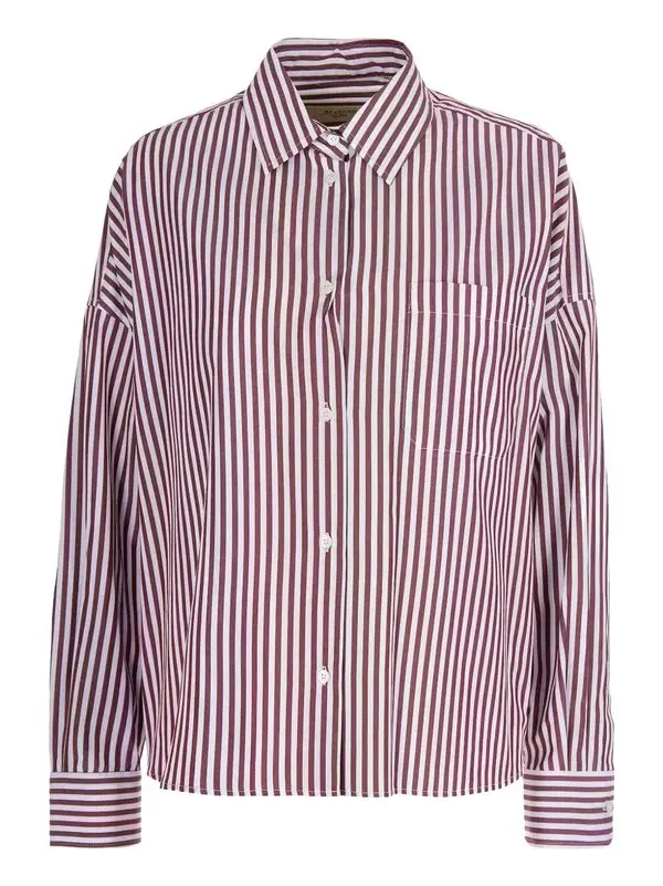 Max Mara Daureo Striped Shirt - Red