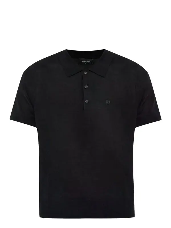 Dsquared2 Logo-detail Polo Shirt - Black