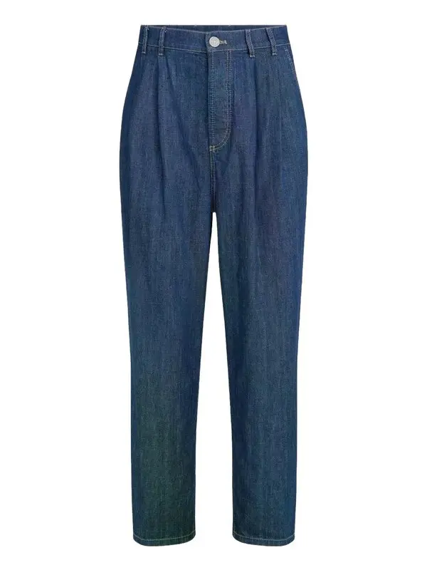 Brunello Cucinelli Double-pleat Five-pocket Trousers - Blue