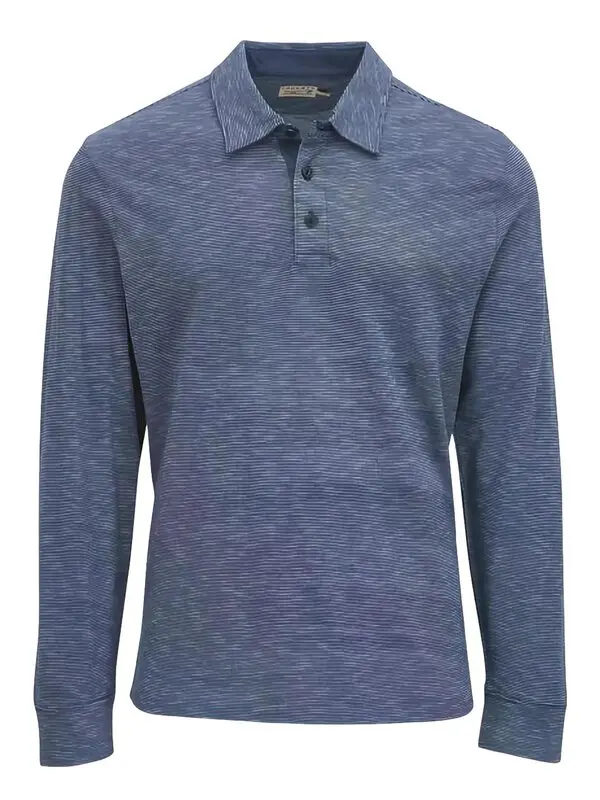 Faherty Brand Long-sleeve Polo Shirt - Blue